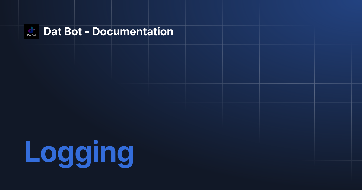 Logging | Dat Bot - Documentation